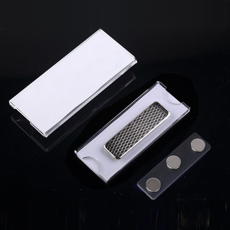 1000 Pack Magreen Black Magnetic Name Badge Holders with 3 Neodymium M ...